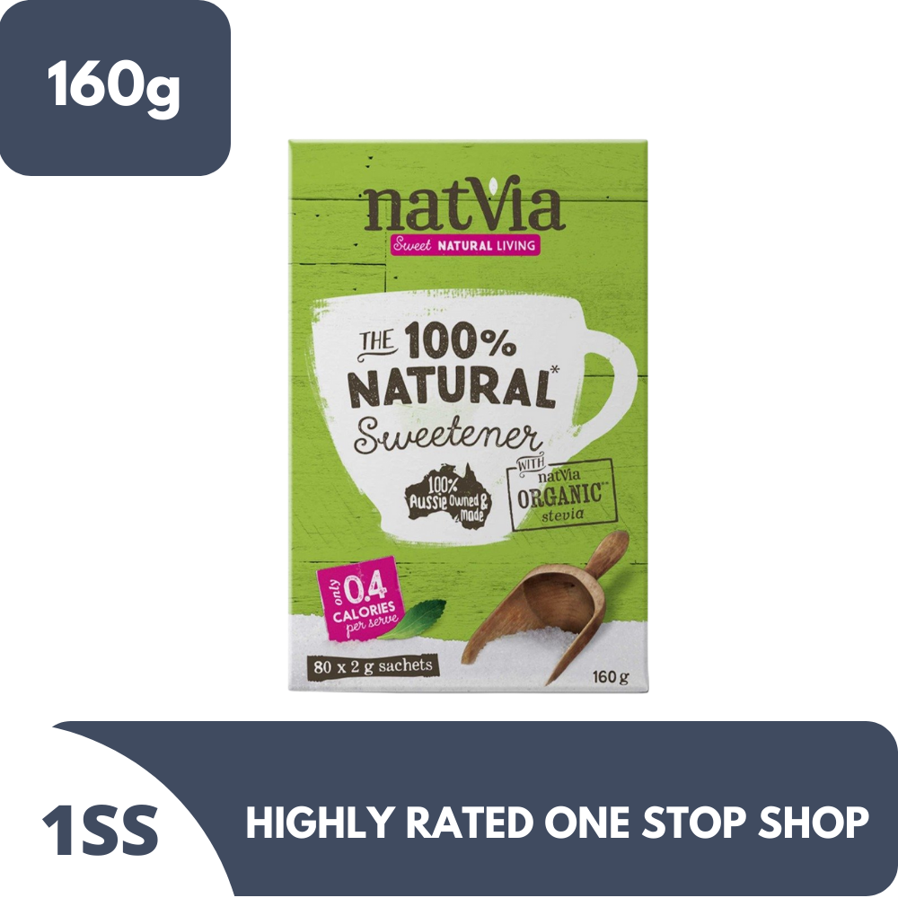 Natvia 100% Natural Sweetener 80 sticks x 2g (160g) | Lazada PH