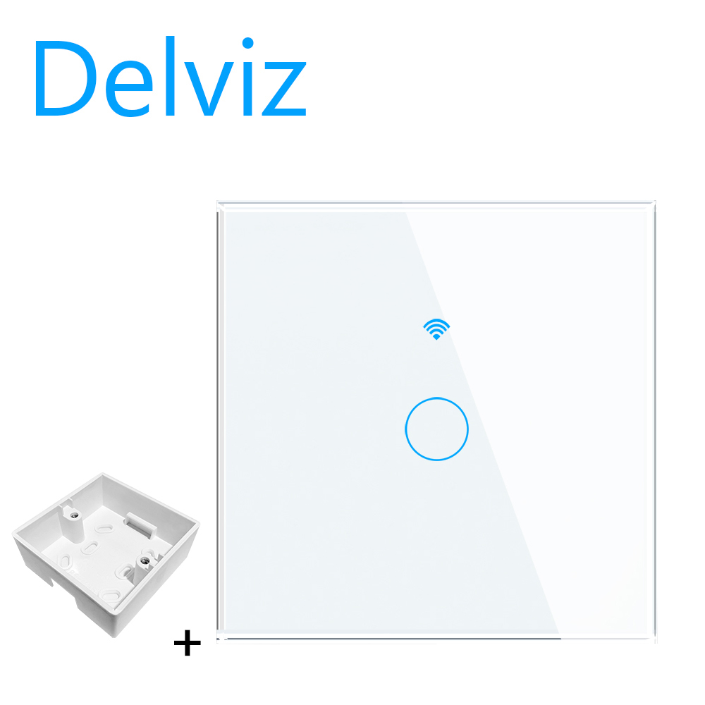 Delviz WiFi Wall Light Switch, 1Gang/1Way Power Switch, Voice , EU ...