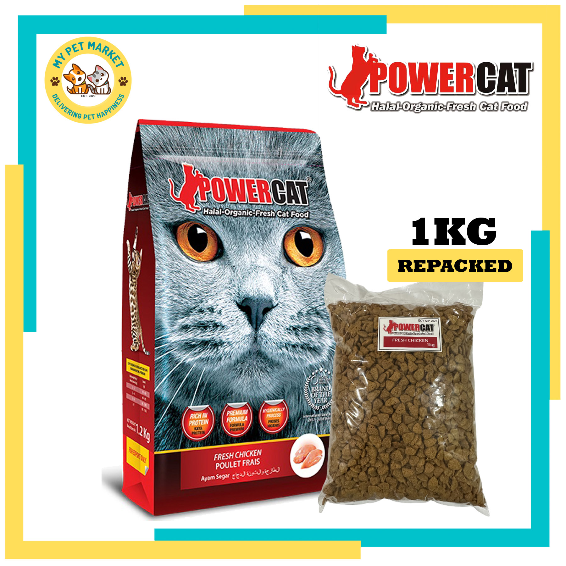 Powercat Fresh Chicken Dry Cat Food 1kg Repacked | Lazada PH
