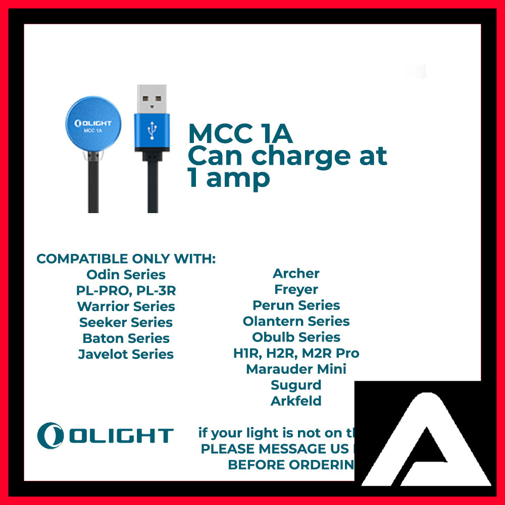 Olight MCC 1A Magnetic Charging Cable Dock - Baton Pro / S1R / Seeker ...