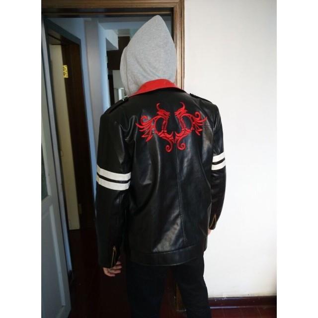 卍 ♙ Prototype Alex Mercer Embroidered Jacket Game Cosplay PU Lea ...