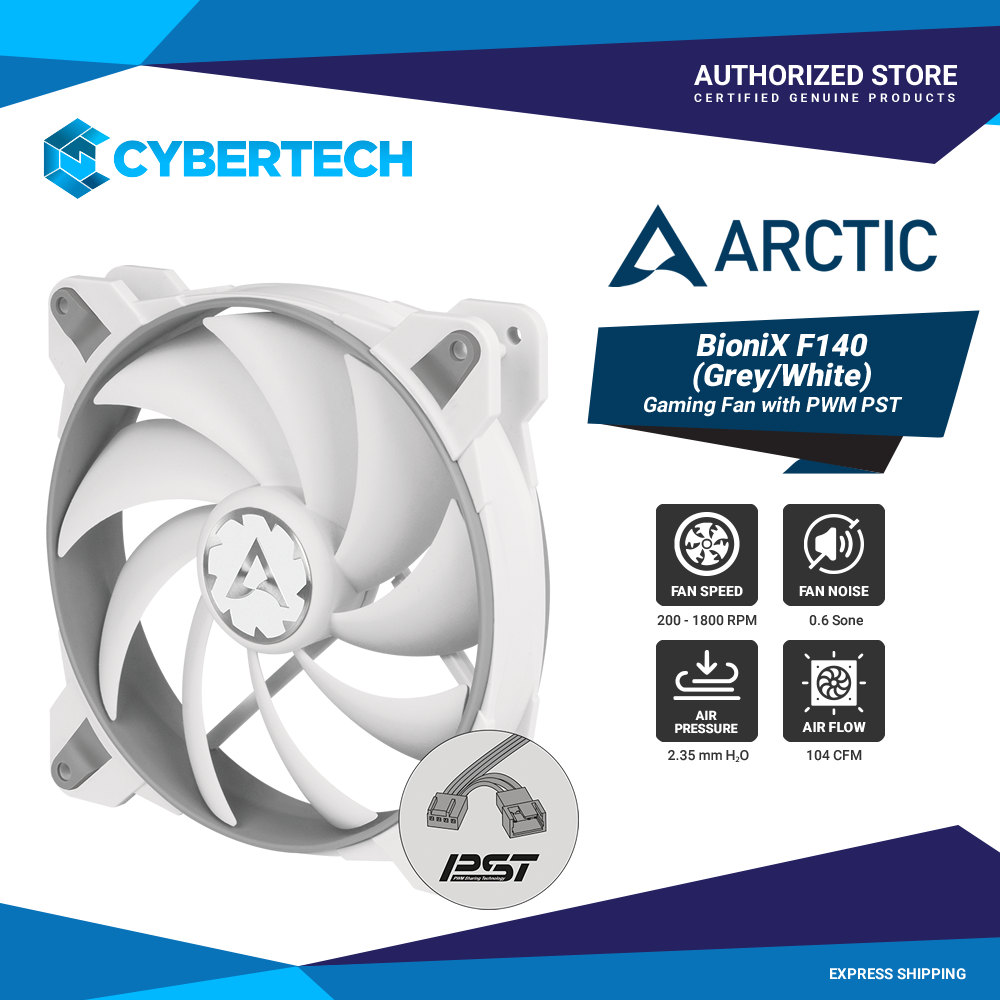Arctic BioniX F140 PWM PST CO Pressure-optimised 140 mm Fan with PWM ...