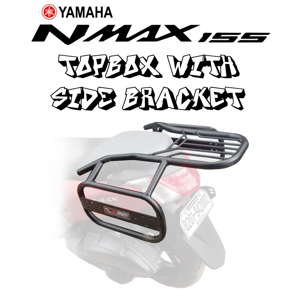 NMAX 155 ( V1 - V2 ) - Top Box with Side Pannier Bracket Heavy Duty ...