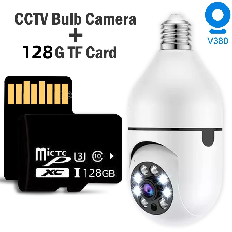 ANSEN CCTV Camera Wifi Connect to Cellphone CCTV Bulb Camera with Voice ...