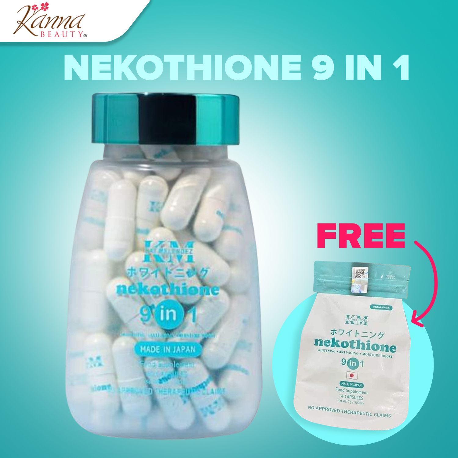 Nekothione 9 in 1 Kath Melendez / Neko Glutathione / Nekocee capsules ...