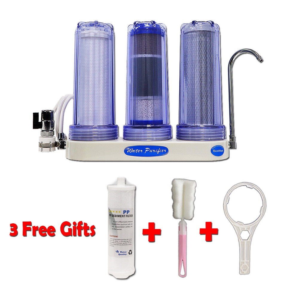 Authentic 3 Stages Water Filter Faucet Complete Set | Lazada PH