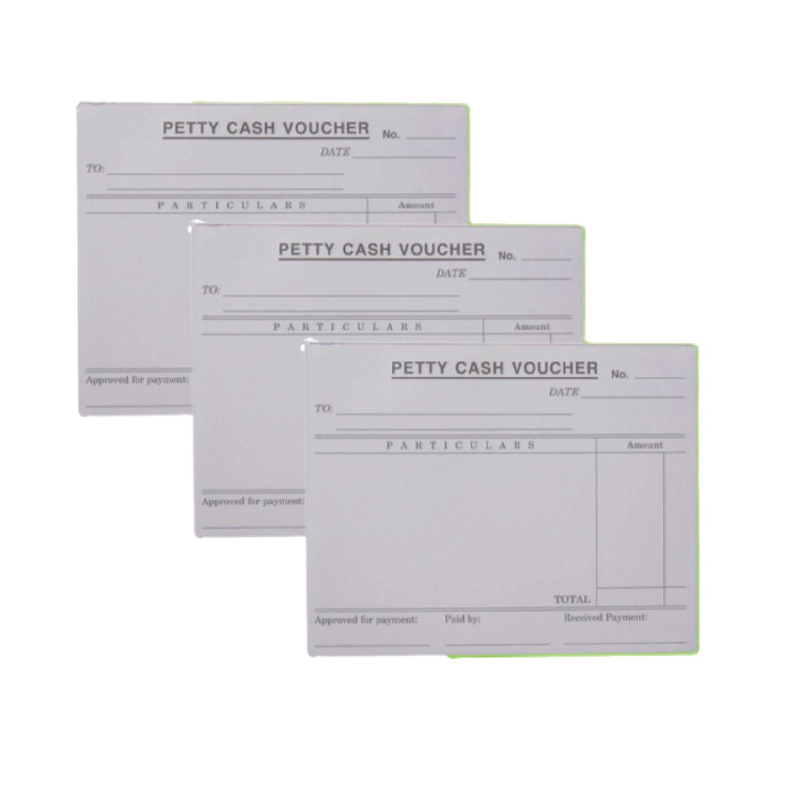 Cash Vouchers Sample