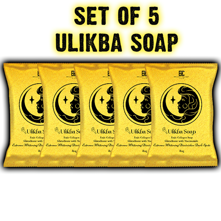 Set of 5 Ulikba Soap Bar Triple Whitening Anti Aging Scar Remover ...