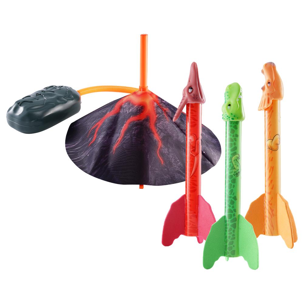 Rocket Foot Pump Launcher Toys Flying Dinosaur Jump Interactive ...