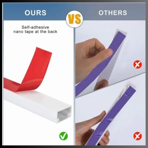 (1 METER ) PVC MOULDING ELECTRICAL FOR WIRE 1 METER Plastic Pipe For ...