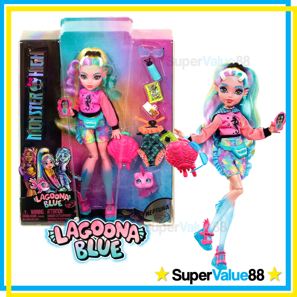 NEW 2022 Original Monster High Lagoona Blue Doll with Fun Accessories ...