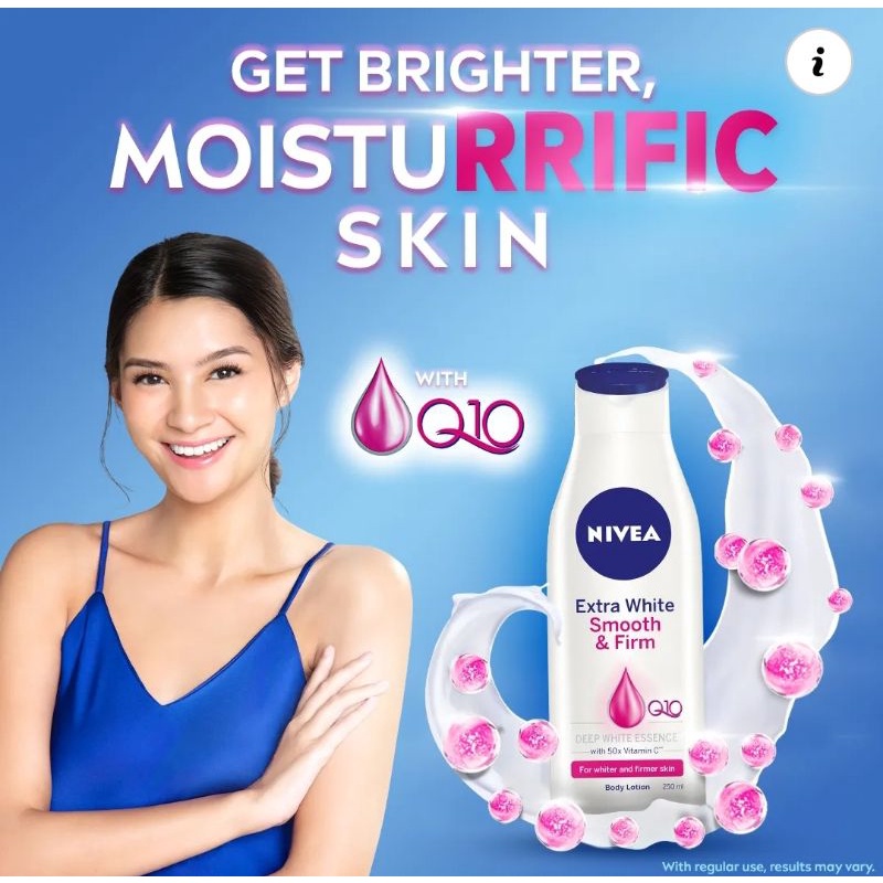 NIVEA EXTRA WHITE SMOOTH & FIRM BODY LOTION 250ML with 40x VITAMIN C ...
