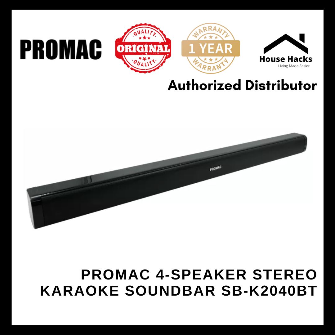 Promac 4-Speaker Stereo karaoke Soundbar SB-K2040BT (House Hacks ...