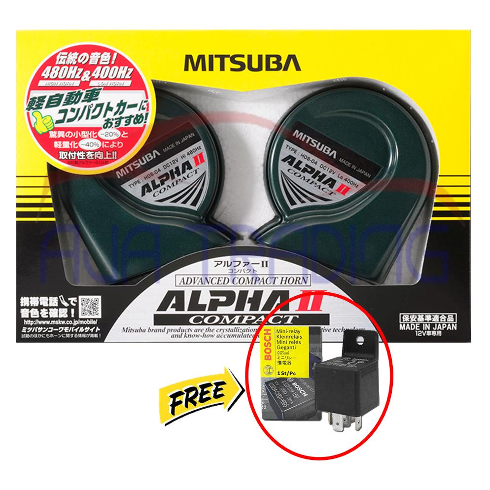 Genuine Mitsuba Alpha II Advance Compact Horn 12 Volts with Relay | Lazada PH