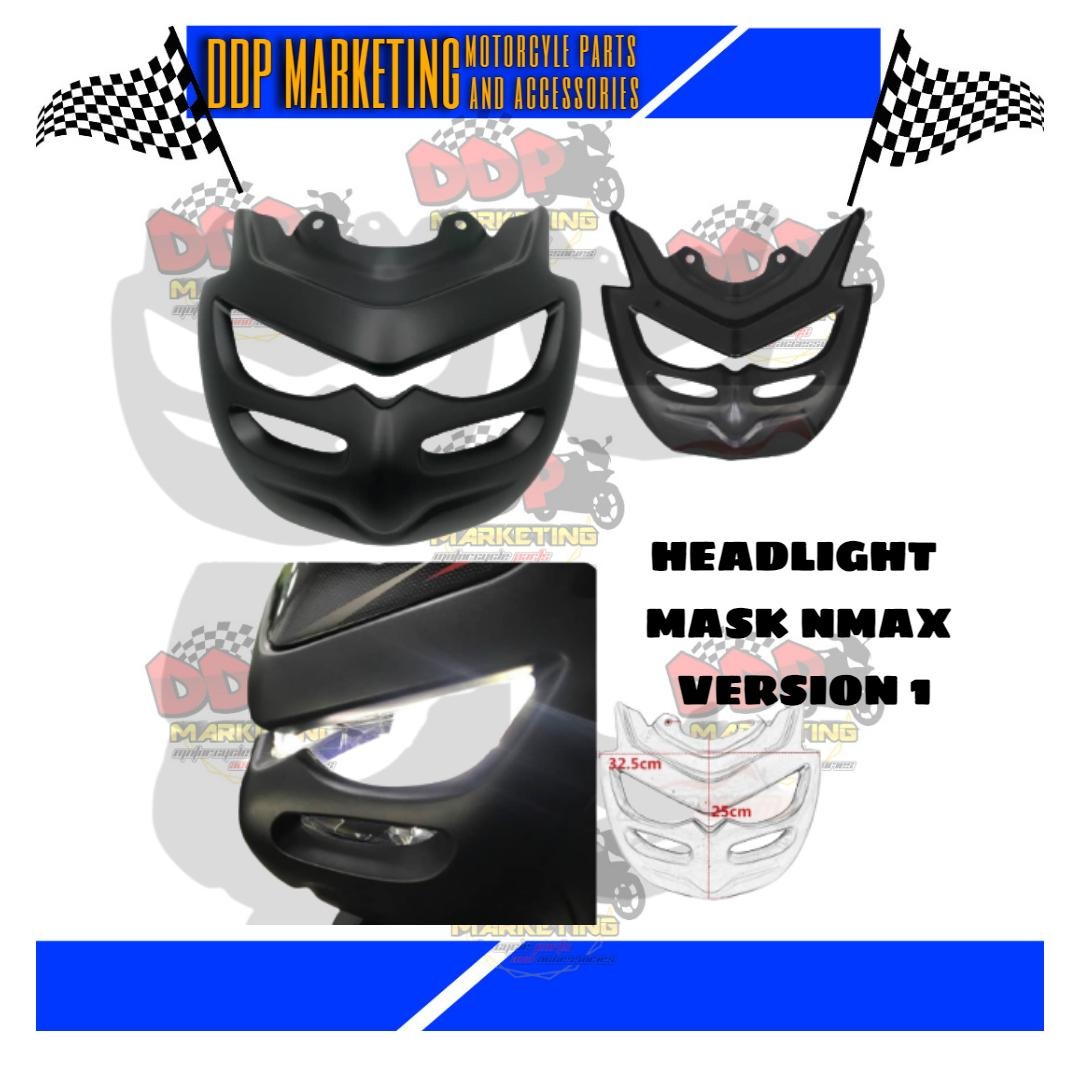 NMAX V1 Headlight Mask Black | Lazada