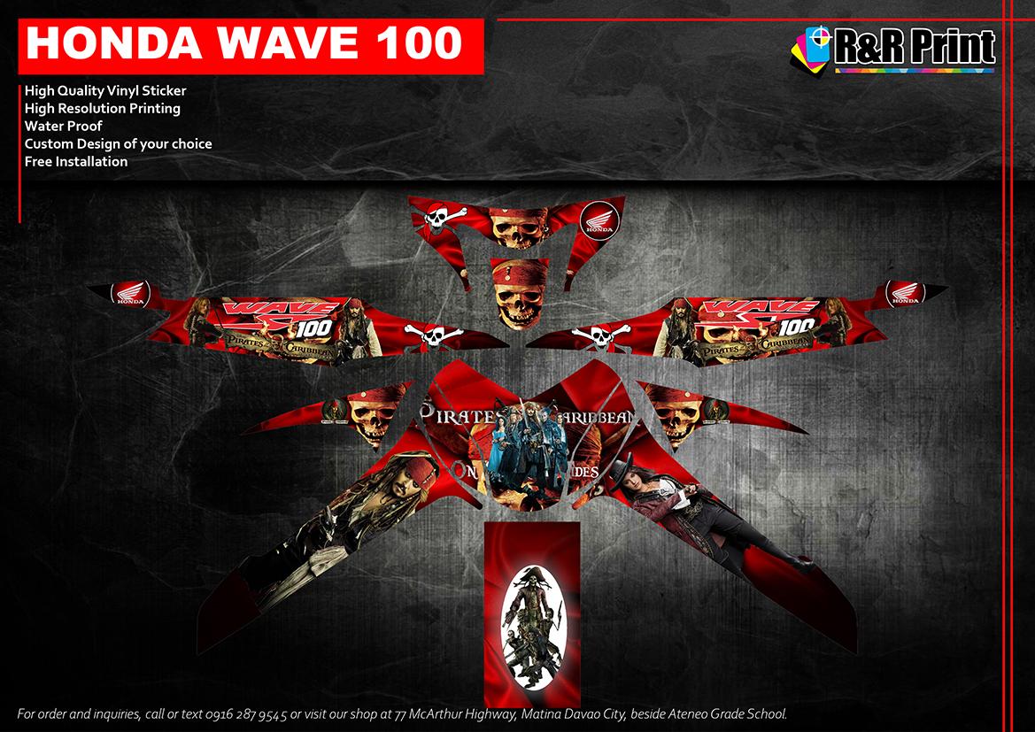 Honda Wave 100 Red Setup