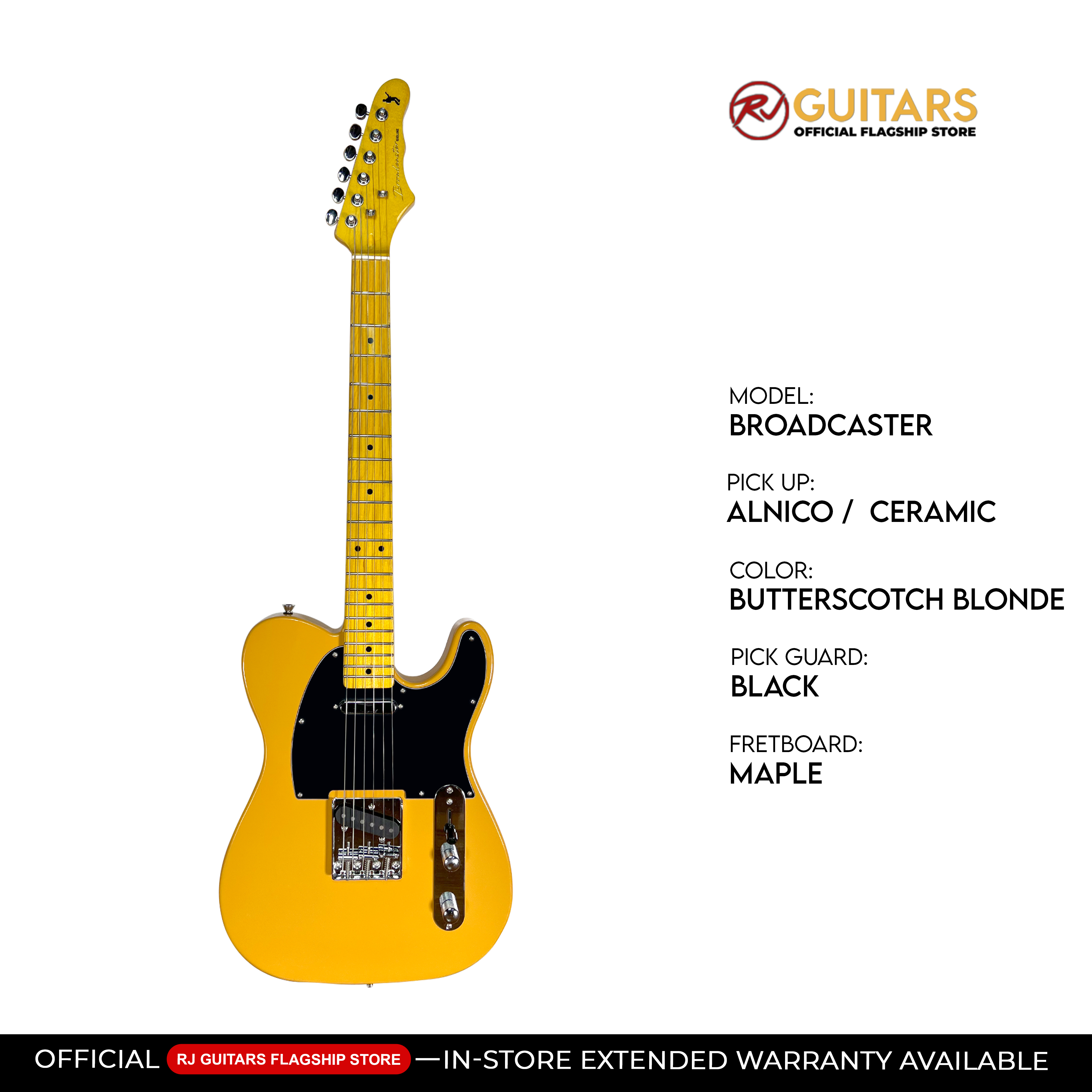 RJ Gigline - Broadcaster Electric Guitar (Telecaster) | Lazada PH