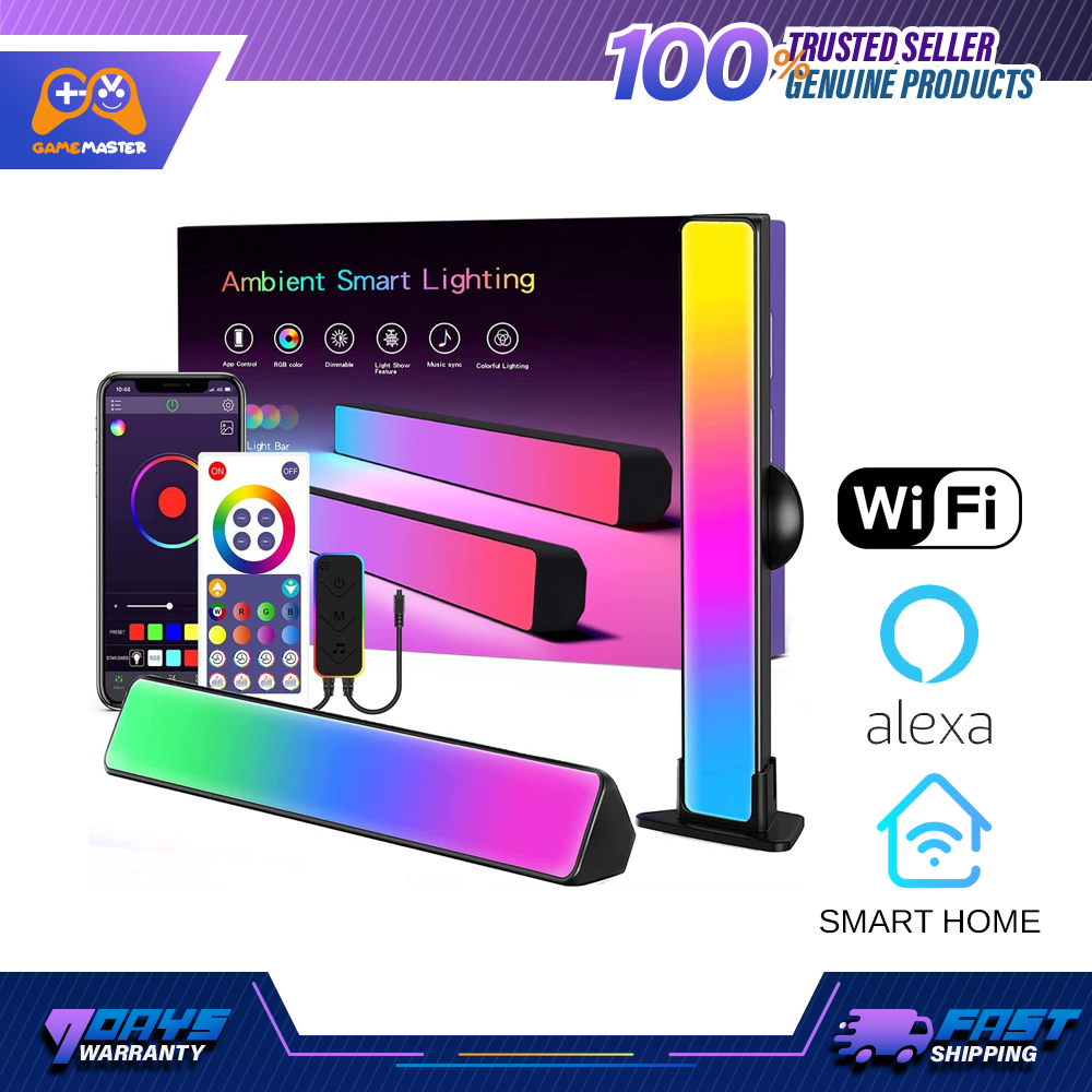 RGB LED Light Bar Multiple Modes Ambient Lighting with Sound Activated ...