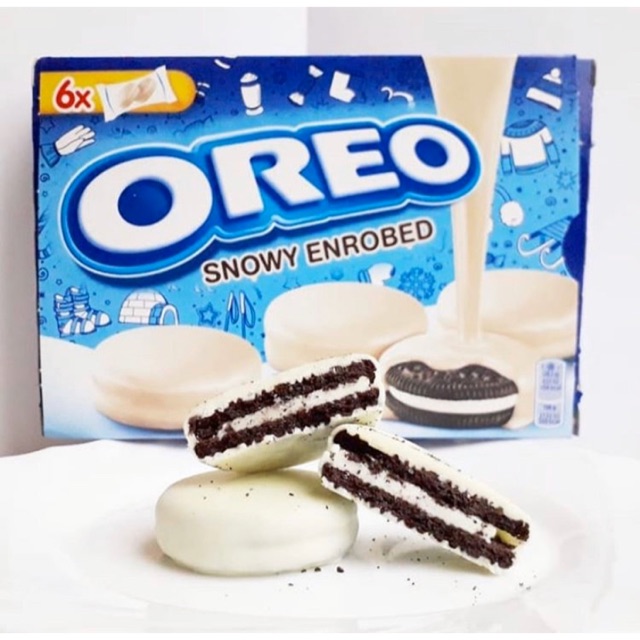 Oreo Snowy Enrobed White Chocolate Covered Biscuits 246g | Lazada PH