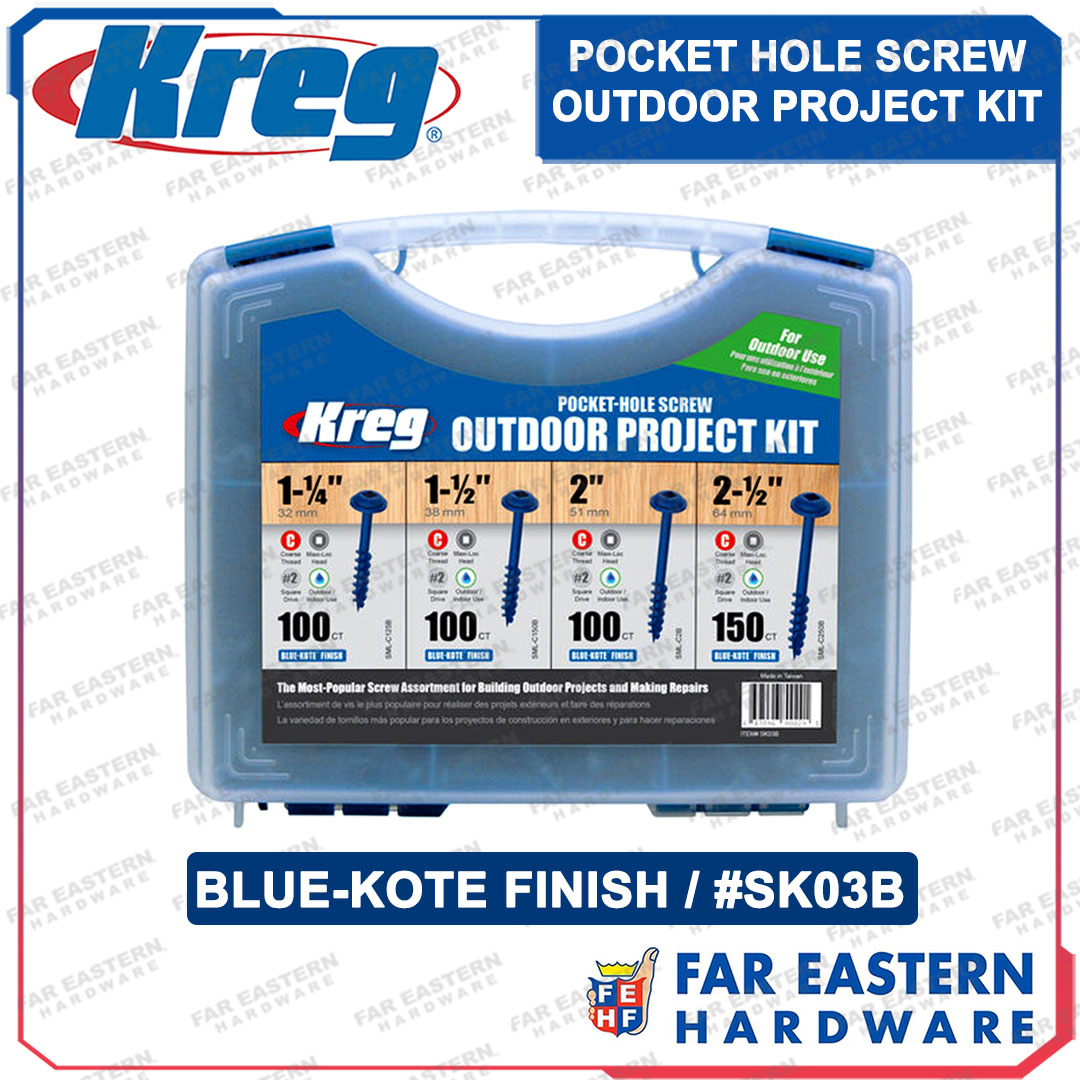 KREG Pocket Hole Screw Outdoor Project Kit #SK03B | Lazada PH