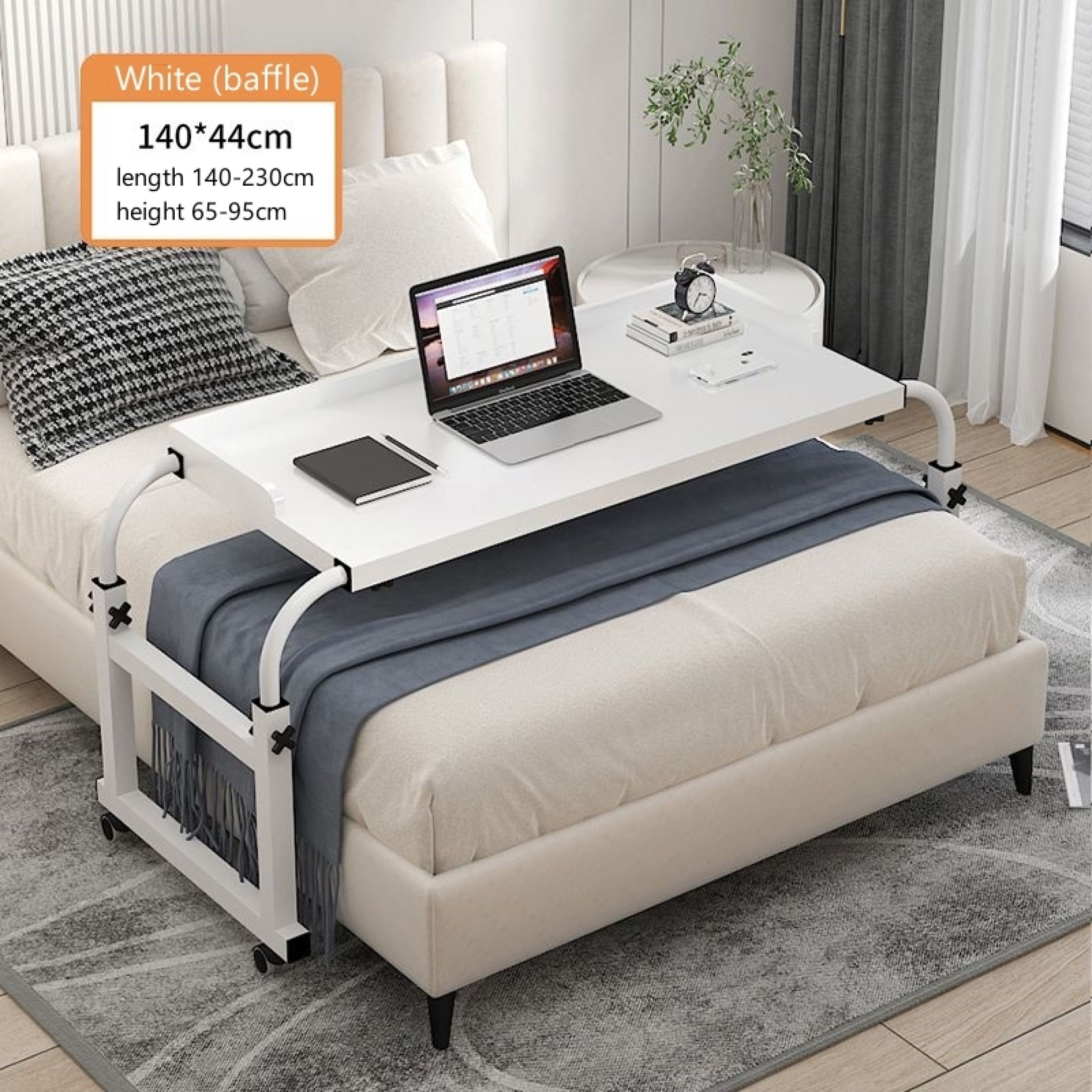 【On Hand】Adjustable Cross Bed Laptop Table Removable Bed Lazy Desk ...