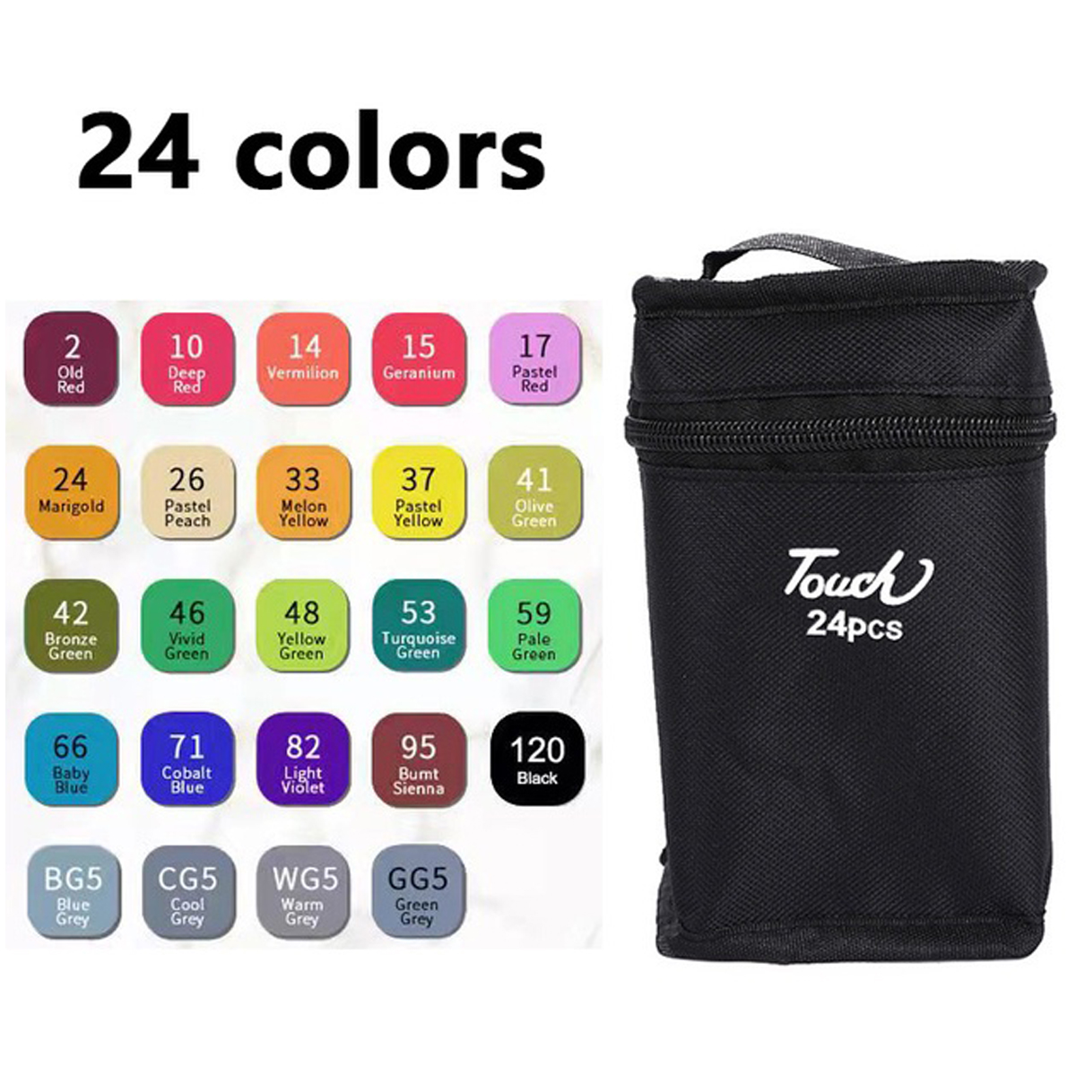 TOUCH MARKER Marker Set Color Marker Set Highlighter Set Coloring ...