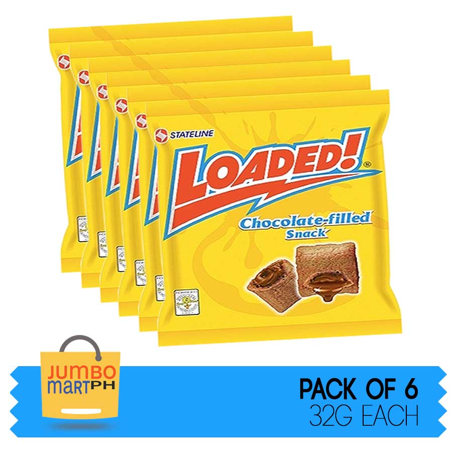 LOADED CHOCOLATE-FILLED SNACK 32G / SET OF 6 | Lazada PH