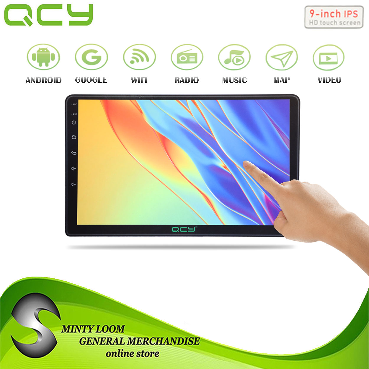 QCY 9INCH T908 Android 11 HD Vehicle Multimedia Player 2+32 | Lazada PH