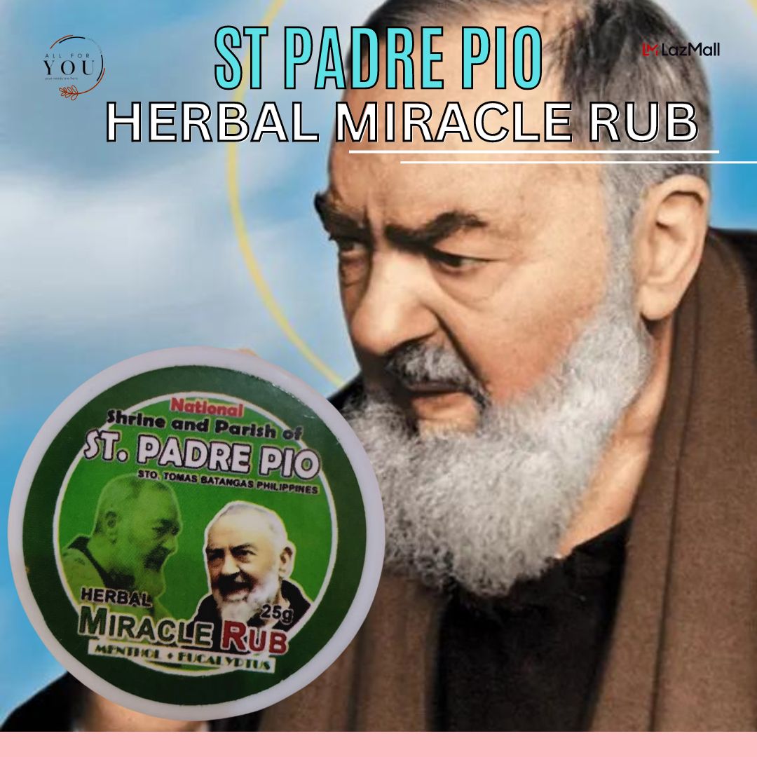 Padre Pio Miracle Rub Authentic Healing Padre Pio Rub Made From ...