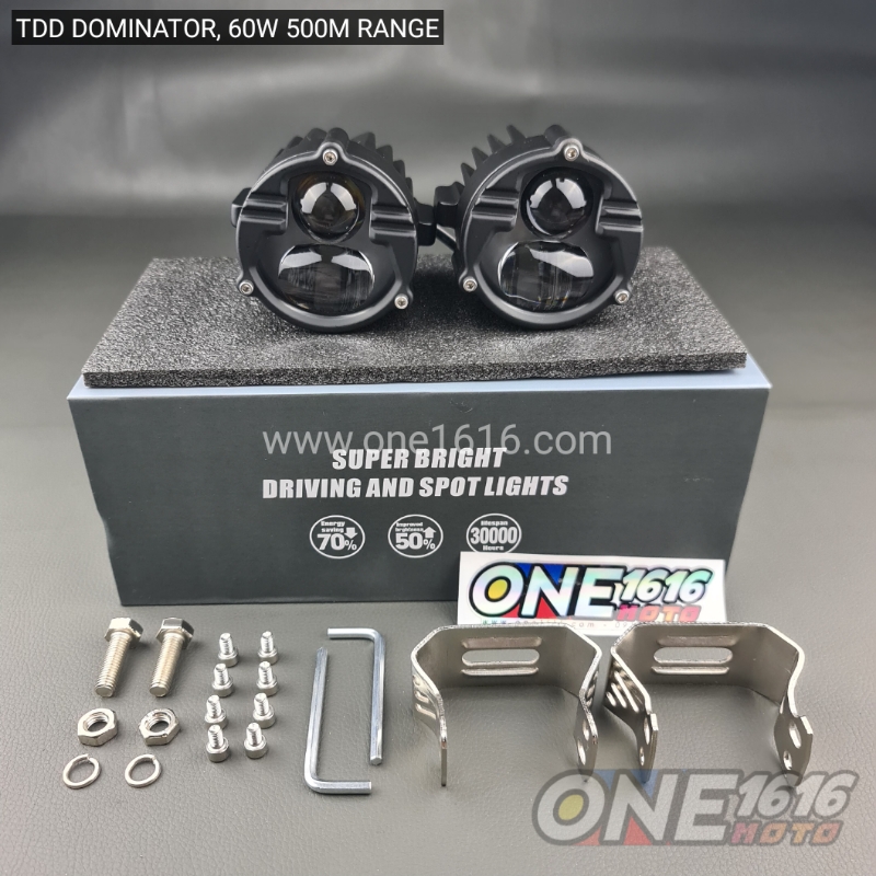 TDD DOMINATOR PREMIUM AUXILLIARY LIGHTS 60 WATTS HEAVY DUTY WATER PROOF ...