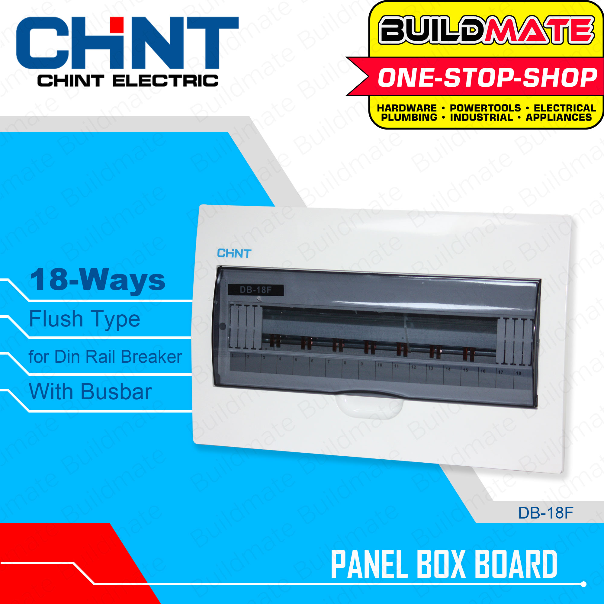 CHINT 18 WAYS FLUSH Type Panel Box Board for Din Rail Breaker With ...