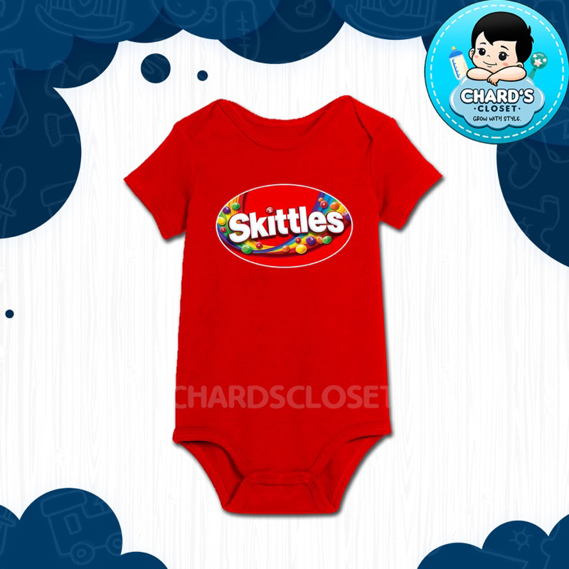 Customized Chocolate Brands Print on Baby Onesie (Twix, Crunch, Kisses ...