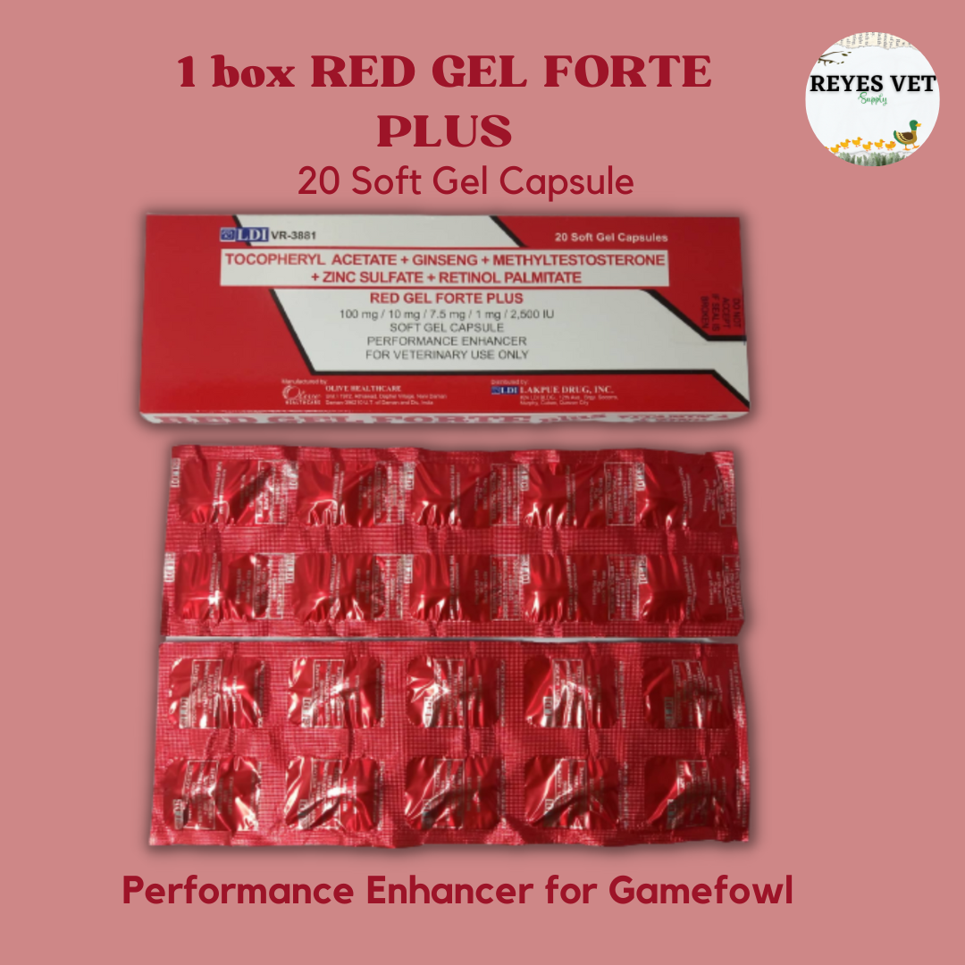 [VET SUPPORT] RED GEL FORTE PLUS 20capsules for GAMEFOWL : PARA SA ...