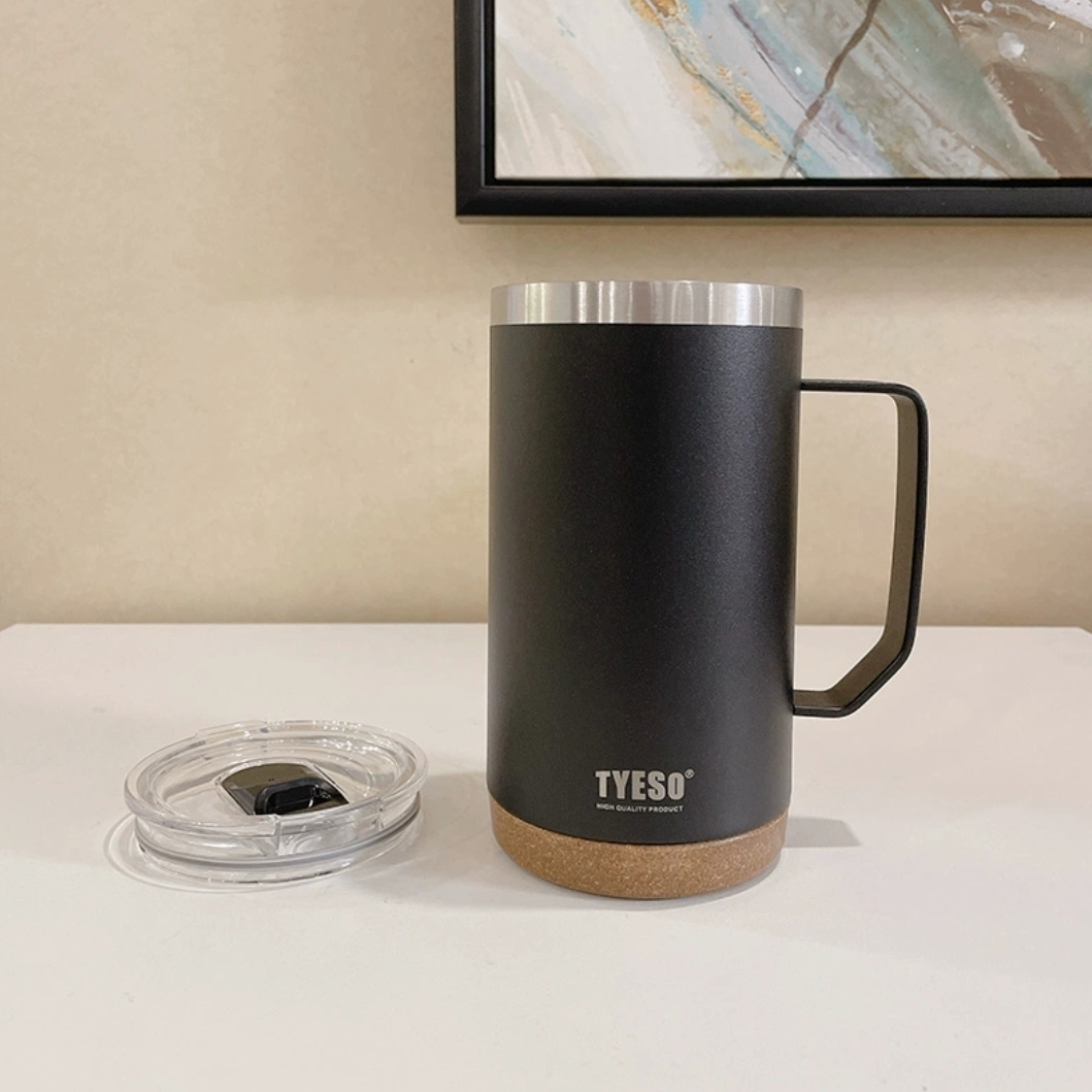 Original TYESO 680ML Stainless Steel Coffee Mugs Tea Cup with Handle ...
