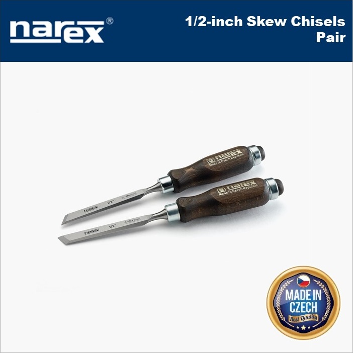 Narex 1/2-inch Skew Chisels, Left and Right, Pair | Lazada PH
