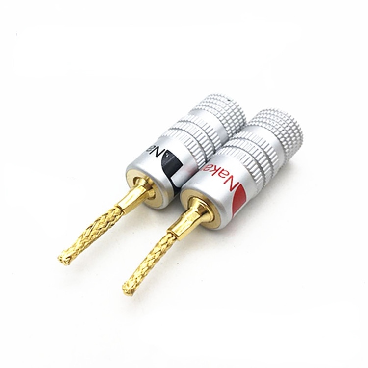 BFA Banana Plugs Nerve Audio Silver Ultra Low Mass BFA Banana Z-Plug ...