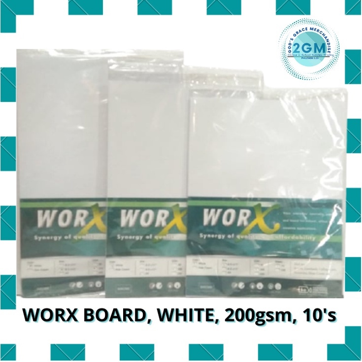 Hot midangd2339514 WORX BOARD SPECIALTY PAPER 200gsm 10's (WHITE AND ...