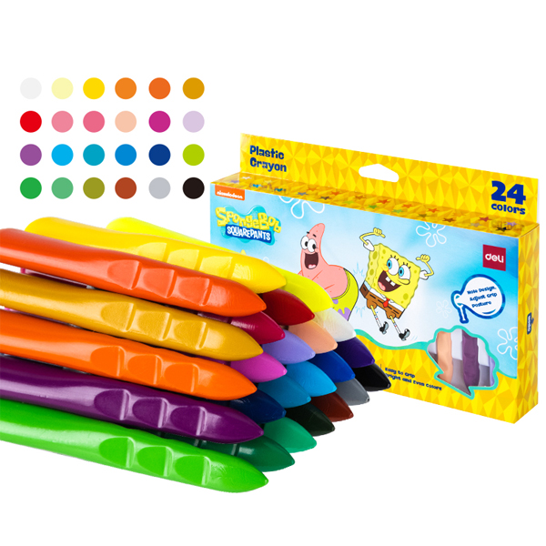 Deli C220-12/24 Spongebob Plastic Crayon | Lazada PH