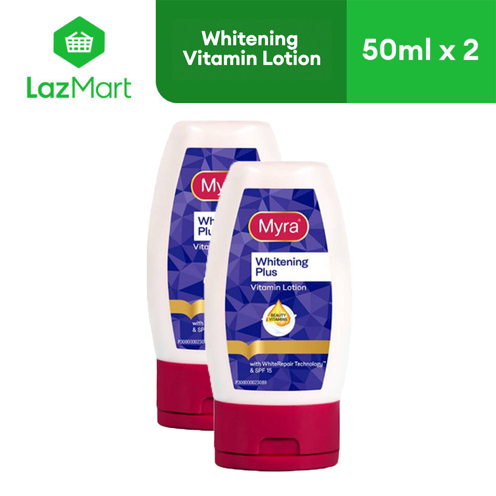 Myra Whitening Plus Vitamin Lotion 50ml - Pack of 2 | Lazada PH