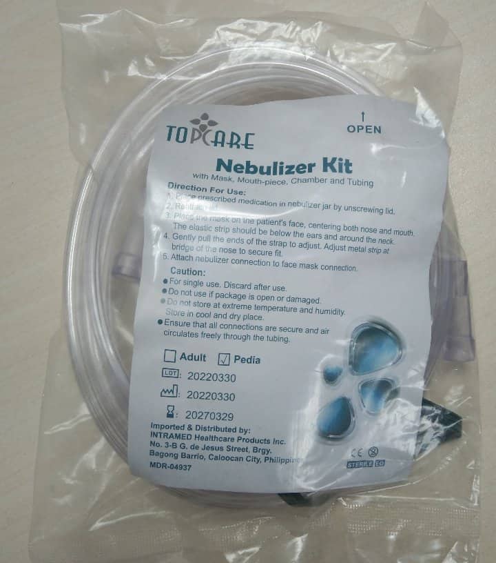 NEBULIZER KIT WITH MOUTH PIECE TUBING PEDIA TOPCARE | Lazada PH