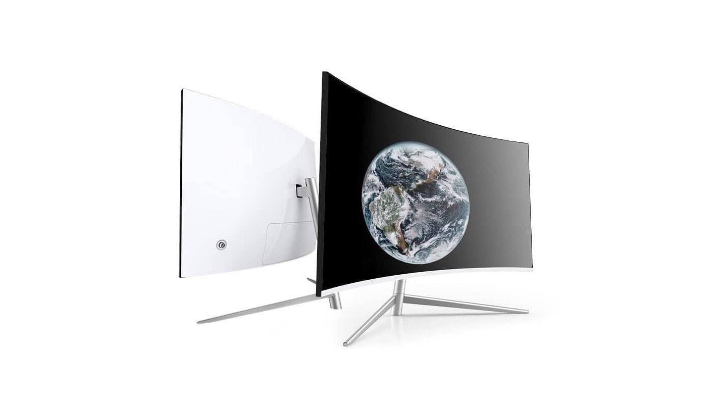 Nvision IN24C25 24 inches 75Hz Curve Monitor White, Nvision 75hz ...