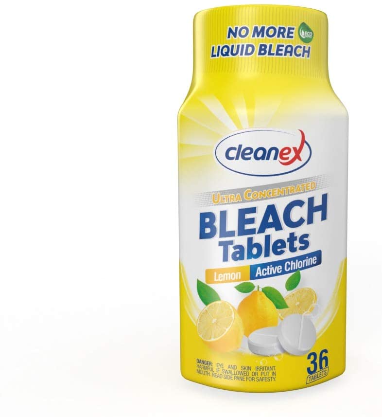 Cleanex Bleach Tablets, New Advanced Formula Ultra Concentrated Water ...