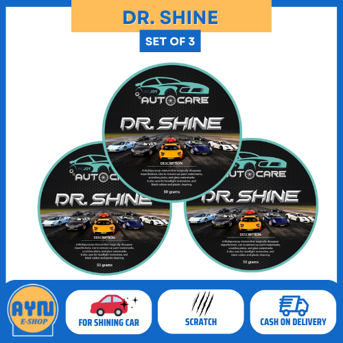 BEST SELLING DR. SHINE (SET OF 3) CAR PRODUCTS WASH & WAXES AUTOMOTIVE ...