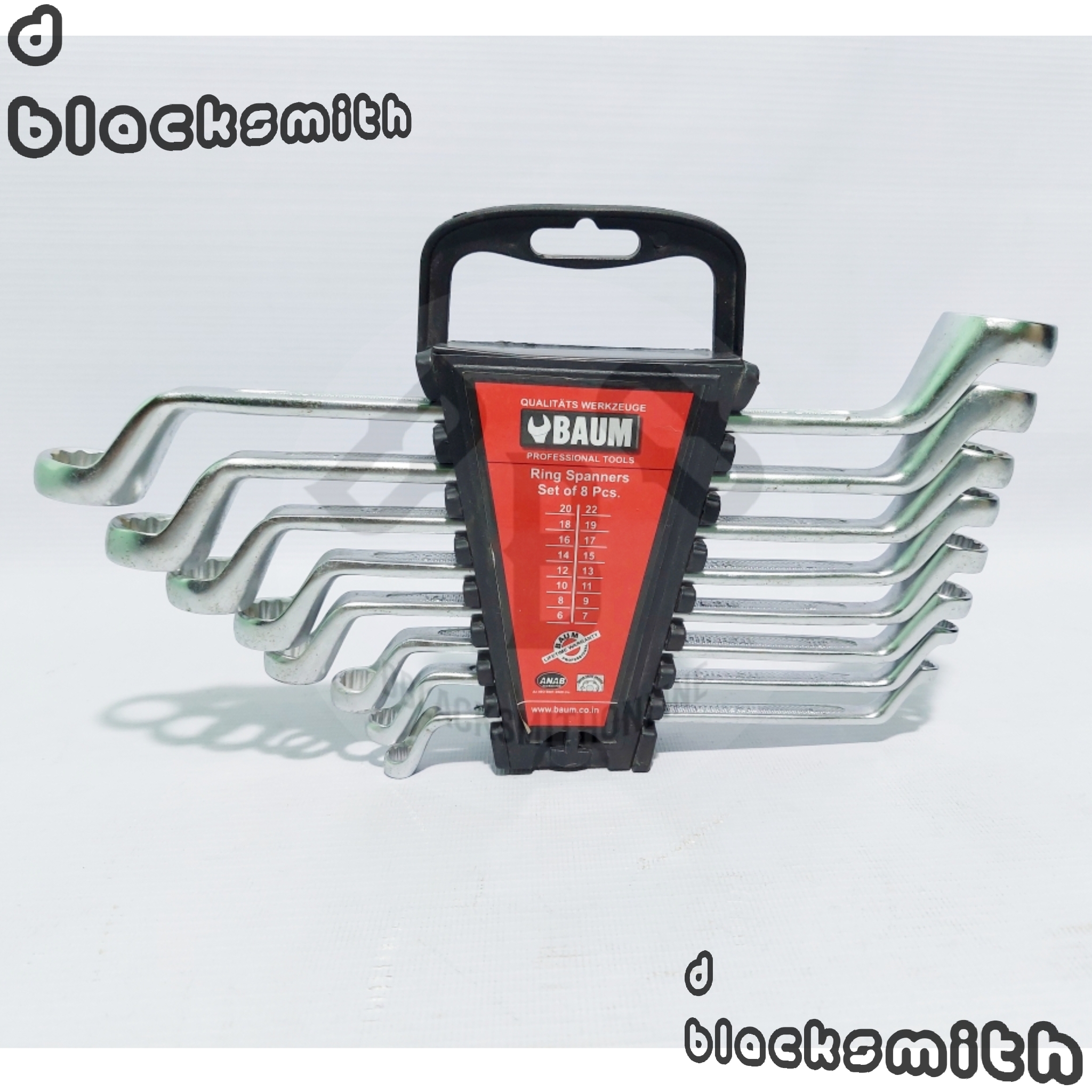 Baum 8 Pcs. Compact Combination Wrench Set 6 to 22MM (Double Box End ...