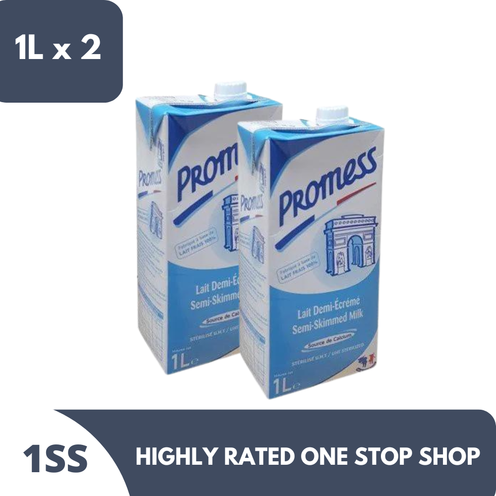 Promess Semi Skimmed Milk 1L x 2 | Lazada PH