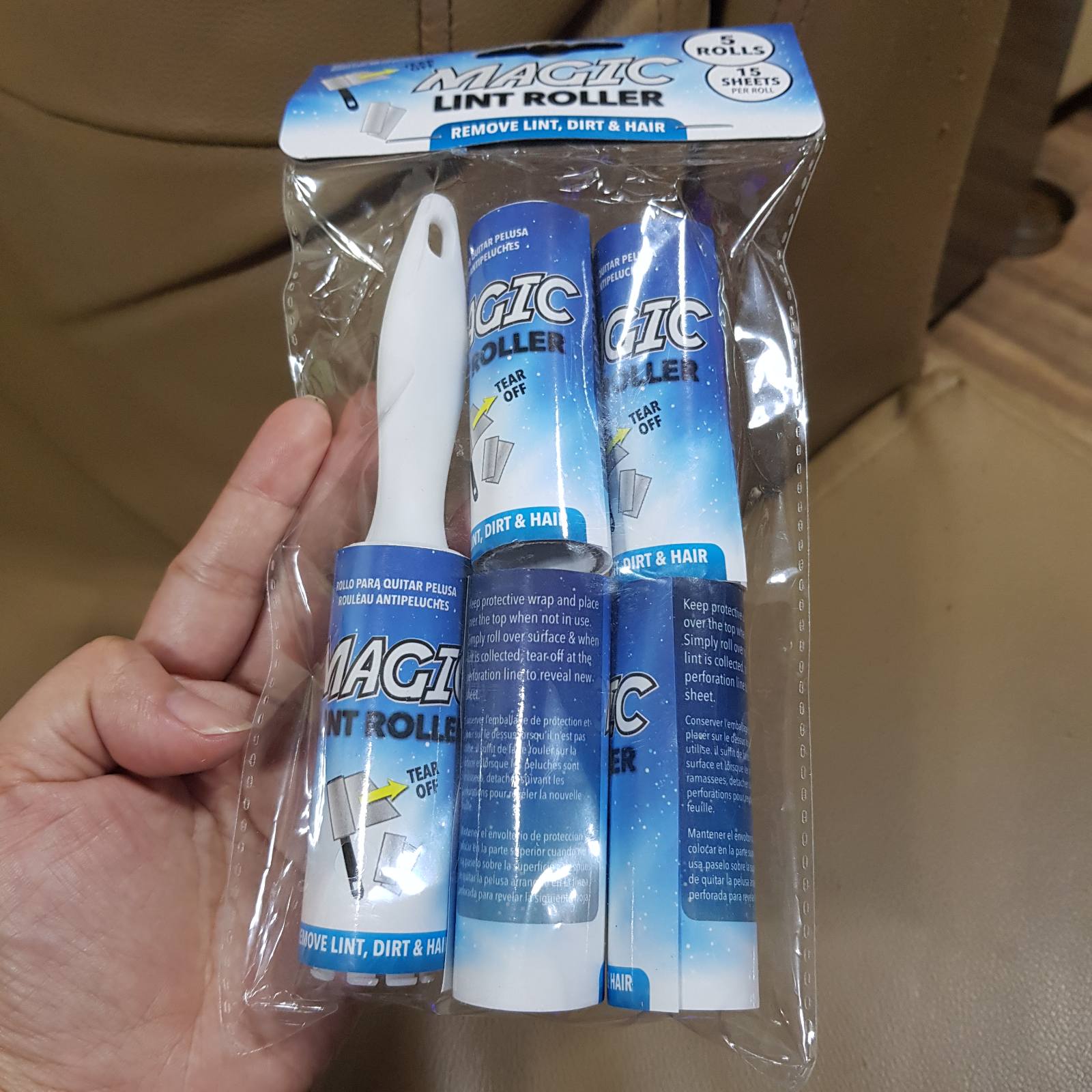 MINI LINT REMOVER (1 handle + 4 Refills) l ANTI-HIMULMOL L LINT ROLLER ...