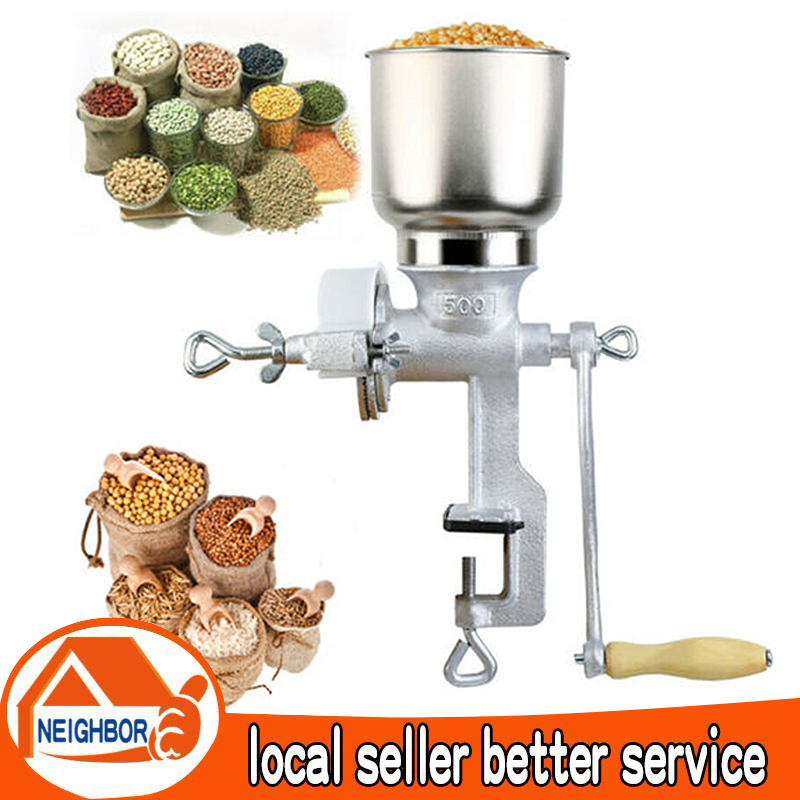 Grain Mill Grinder Barley Malt Corn Mill Manual Hand Household Food ...