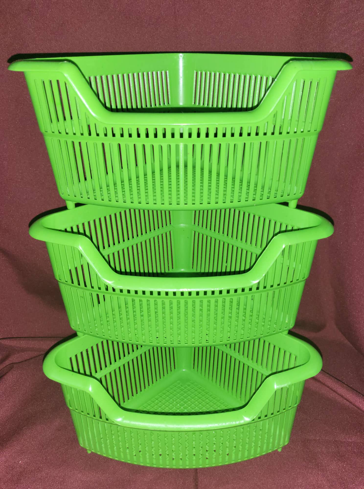 3 Layer multi-purpose tray / sari sari store basket / fruit and vegetable basket 25x17x40 cm ...