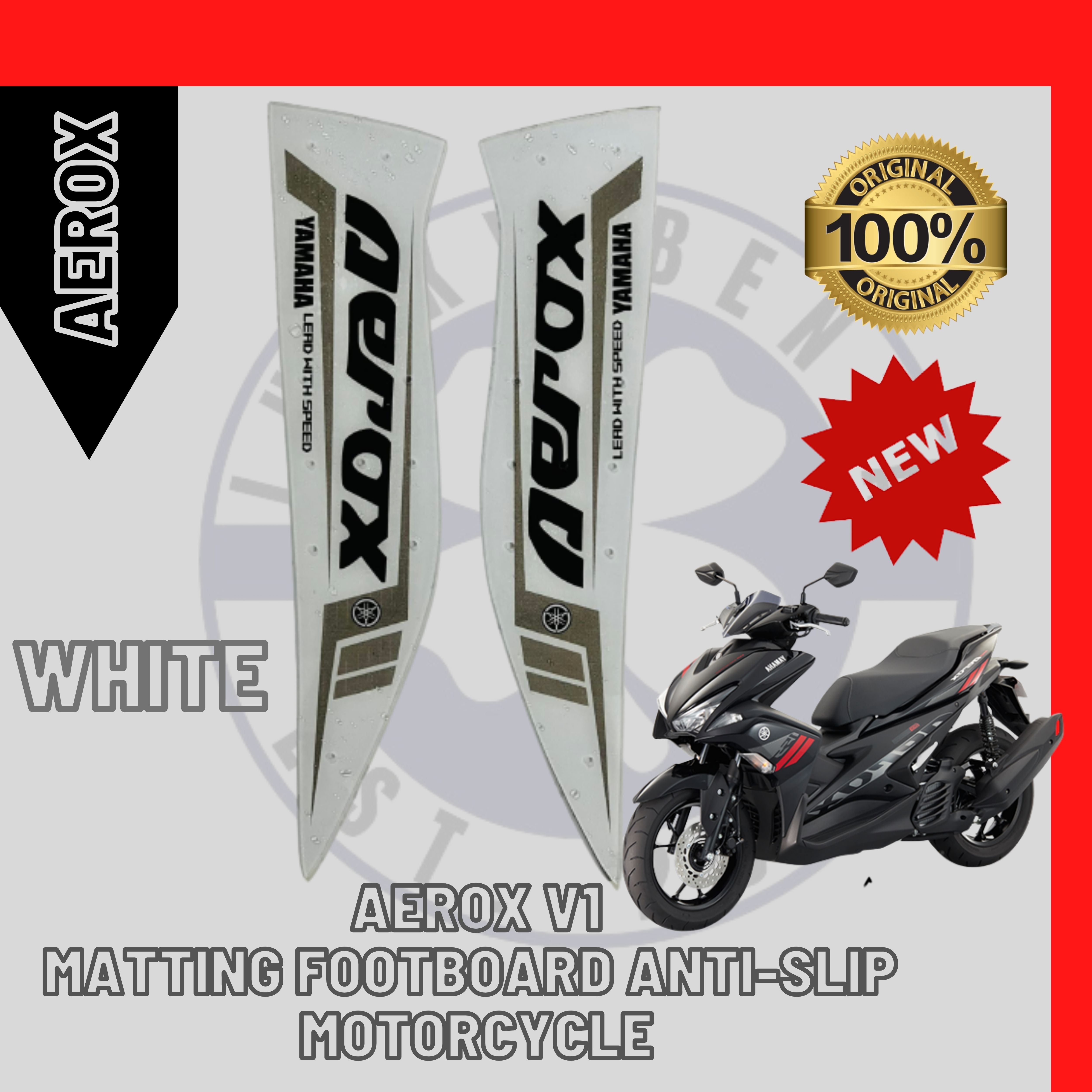 LB YAMAHA AEROX V1 Footboard Matting with Rubber matting | Stylishly ...
