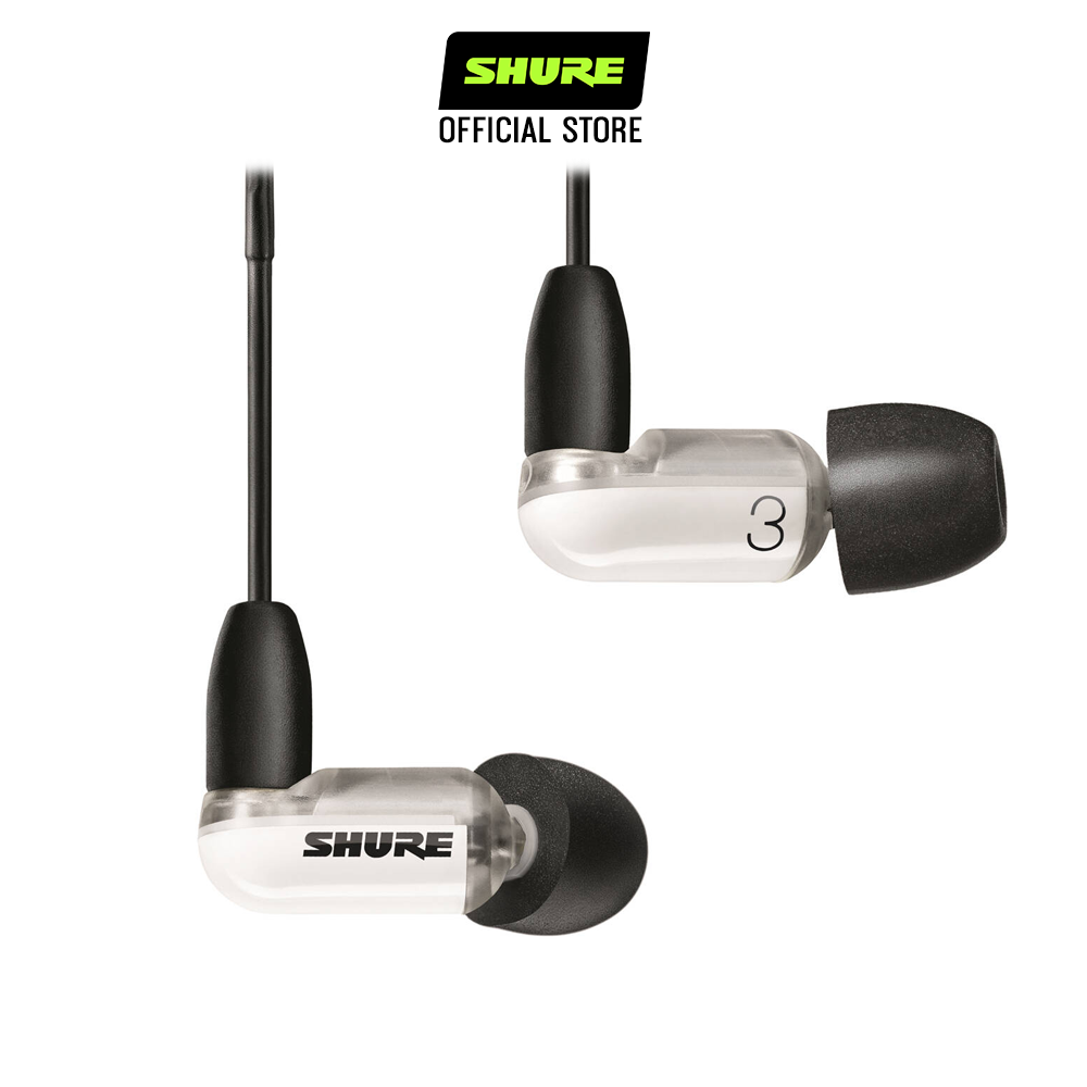 SHURE AONIC 3 Sound Isolating Wired Earphones BLACK[SE31BABKUNI-A] or ...